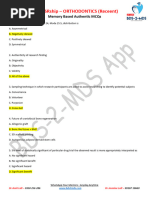 Morth Part A Exam 9-2022 | PDF | Orthodontics | Dentistry Branches
