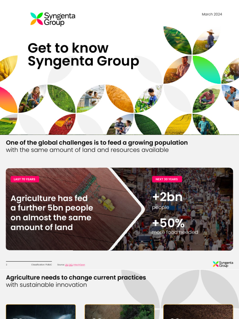 Syngenta Group Corporate Presentation - 2024 | PDF | Agriculture | Novartis