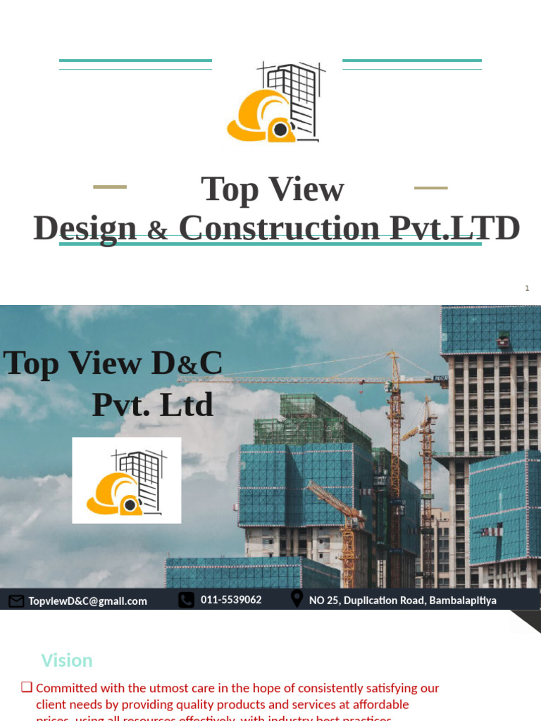 Top View Construction Updated New | PDF | Feasibility Study