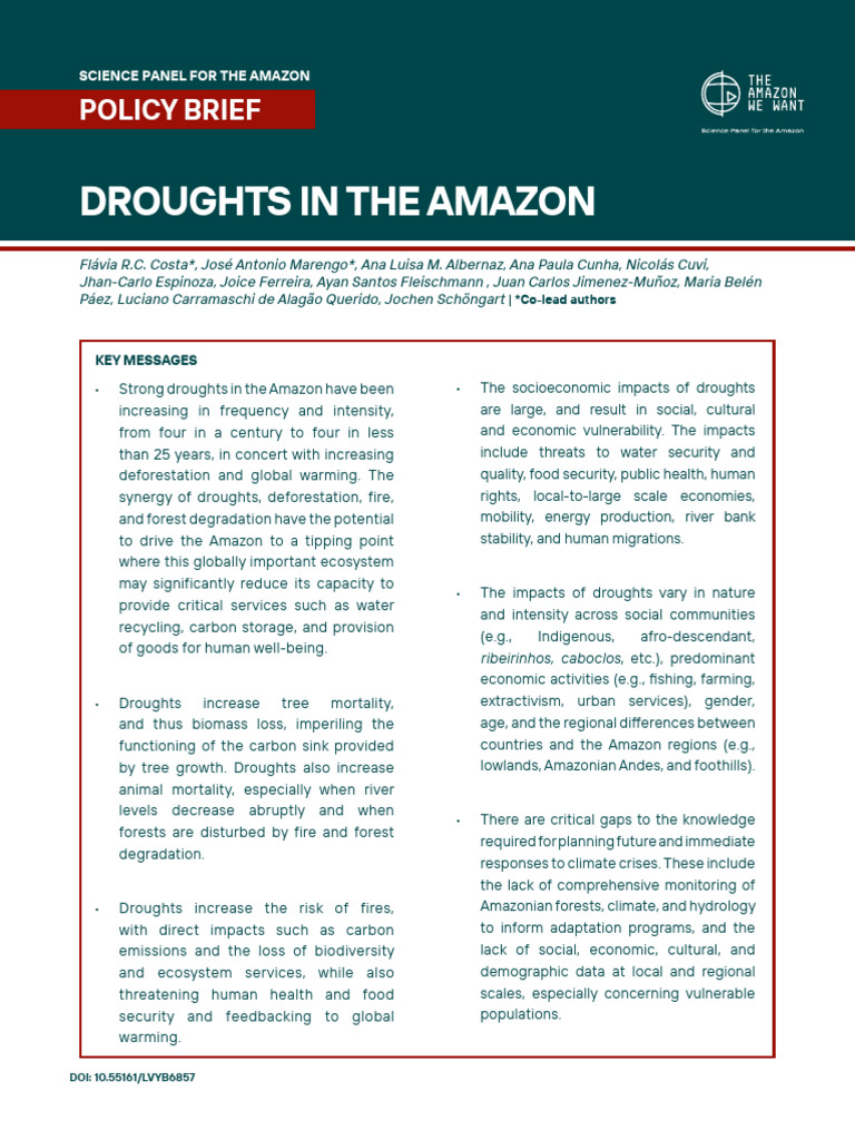 PB Drought Eng | PDF | Drought | Amazon Rainforest