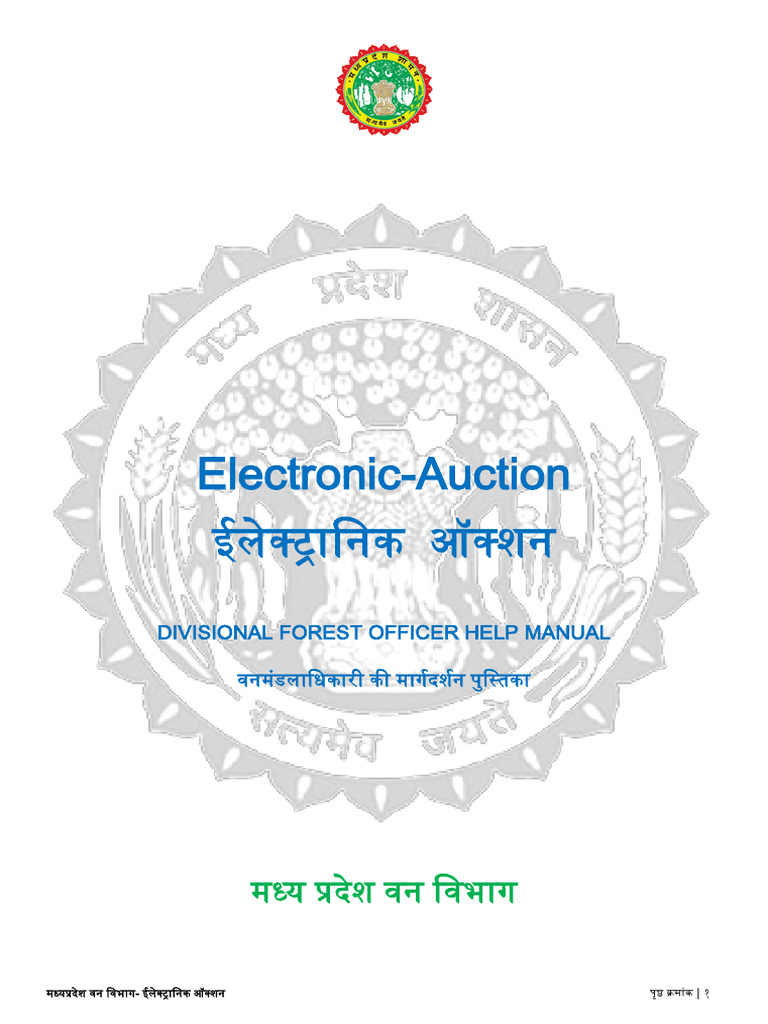 Electronic_Auction_DFO_Manual | PDF