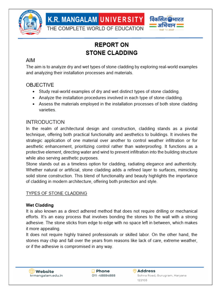 Stone Cladding BCM Redo | PDF | Sandstone | Porosity