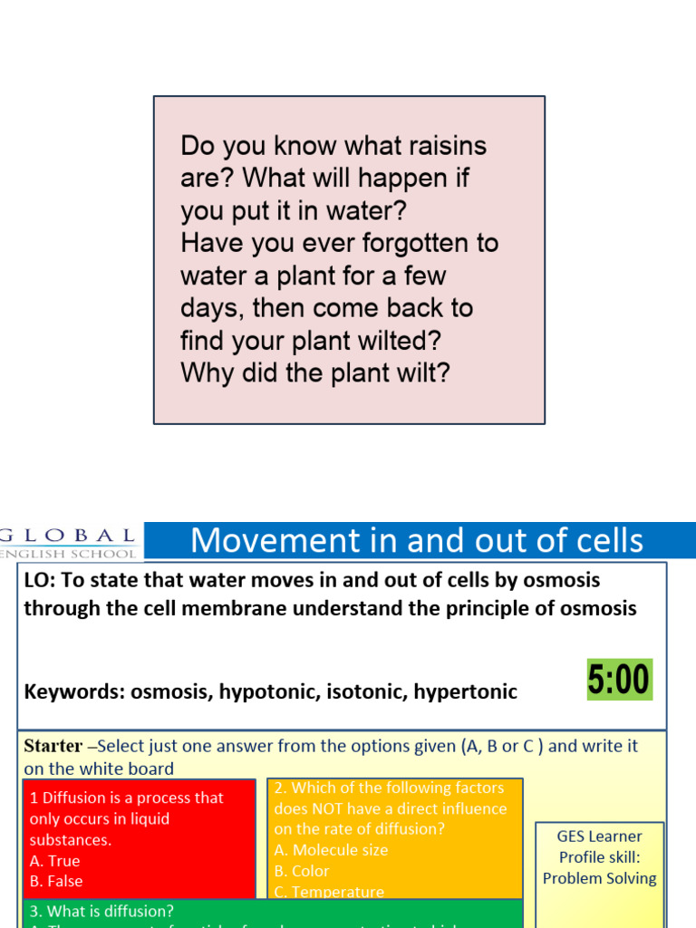 Osmosis | PDF | Osmosis | Cell Biology