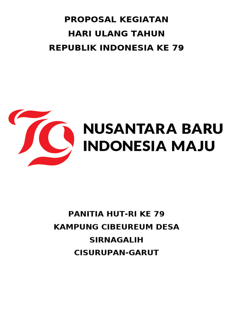 Proposal Hut Ri 75 | PDF