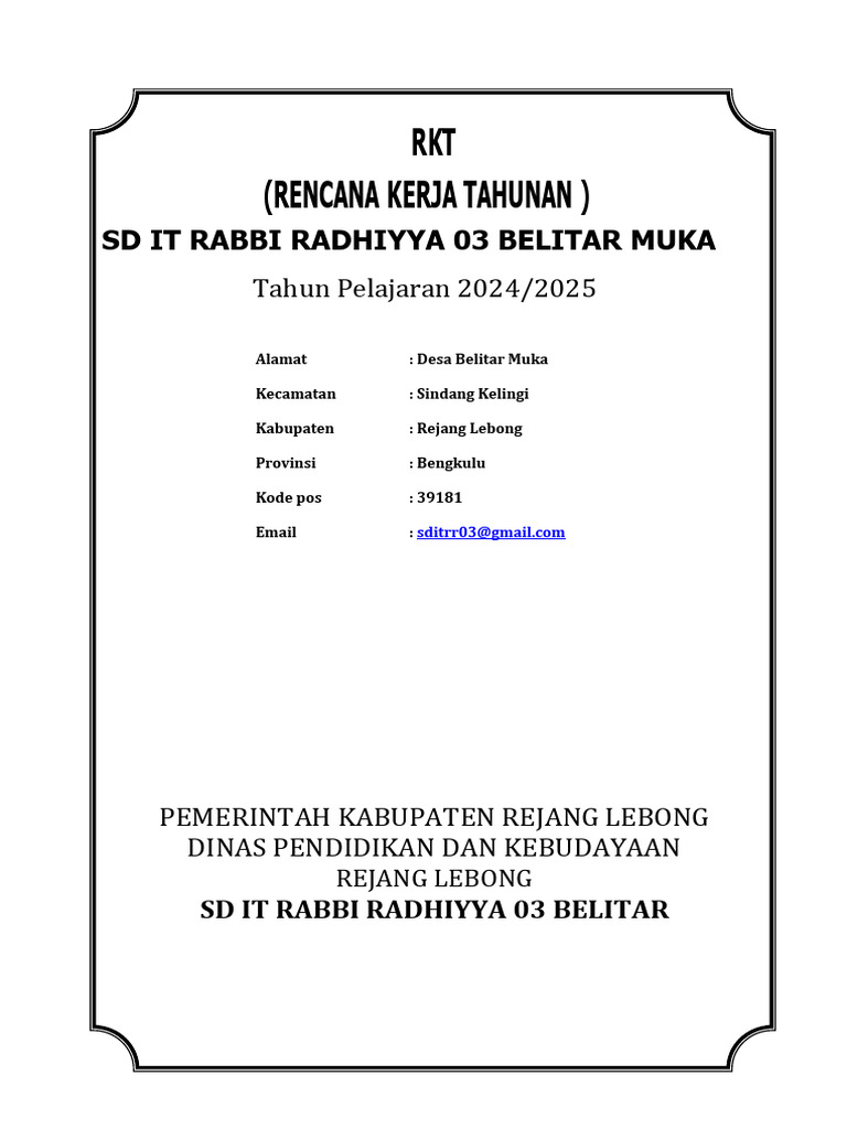 RKT 2024-2025 | PDF | Karier & Perkembangan