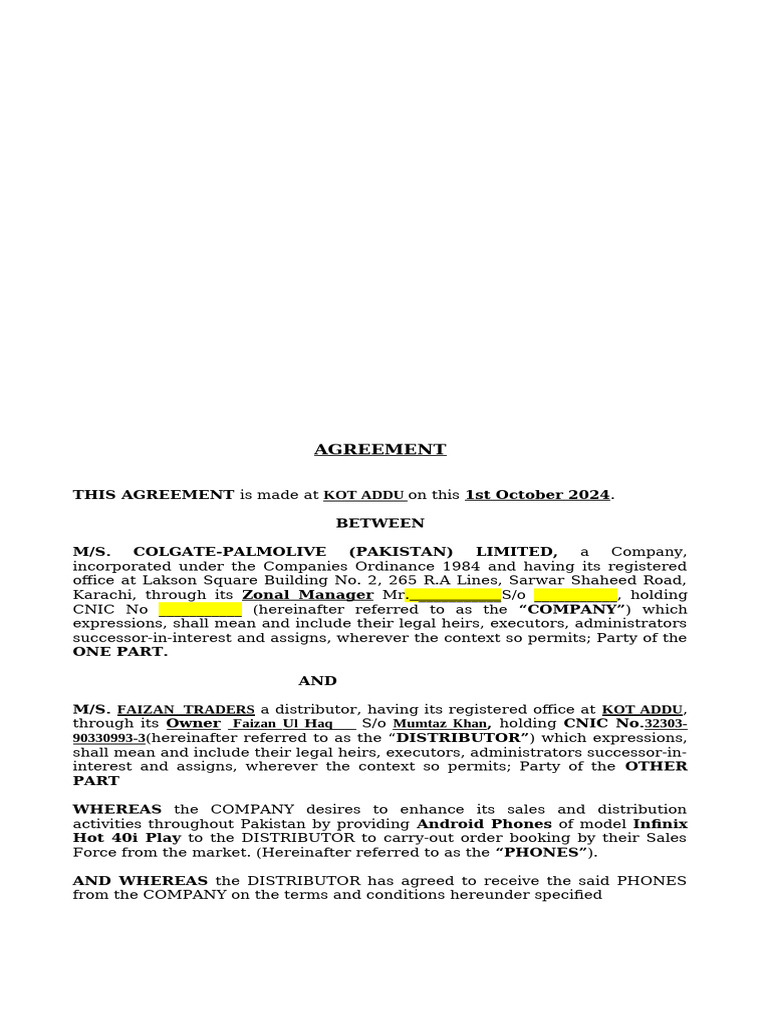 Mobile Phone Installment Agreement | PDF | Private Law | Business Law