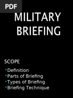 Types of Military Briefings Explained | PDF | Information | Evaluation
