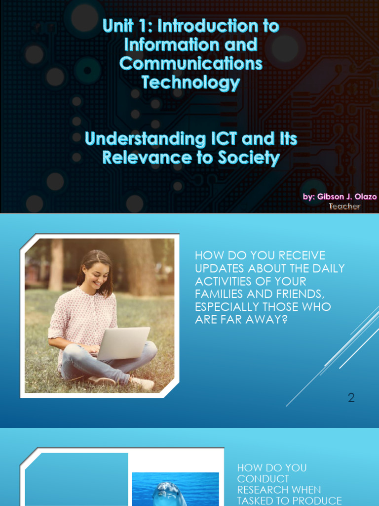 Week 1 Presentation | PDF | Educational Technology | Computer Hardware