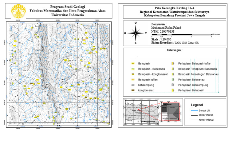 Peta Kerangka PGL Kavling 11-A | PDF