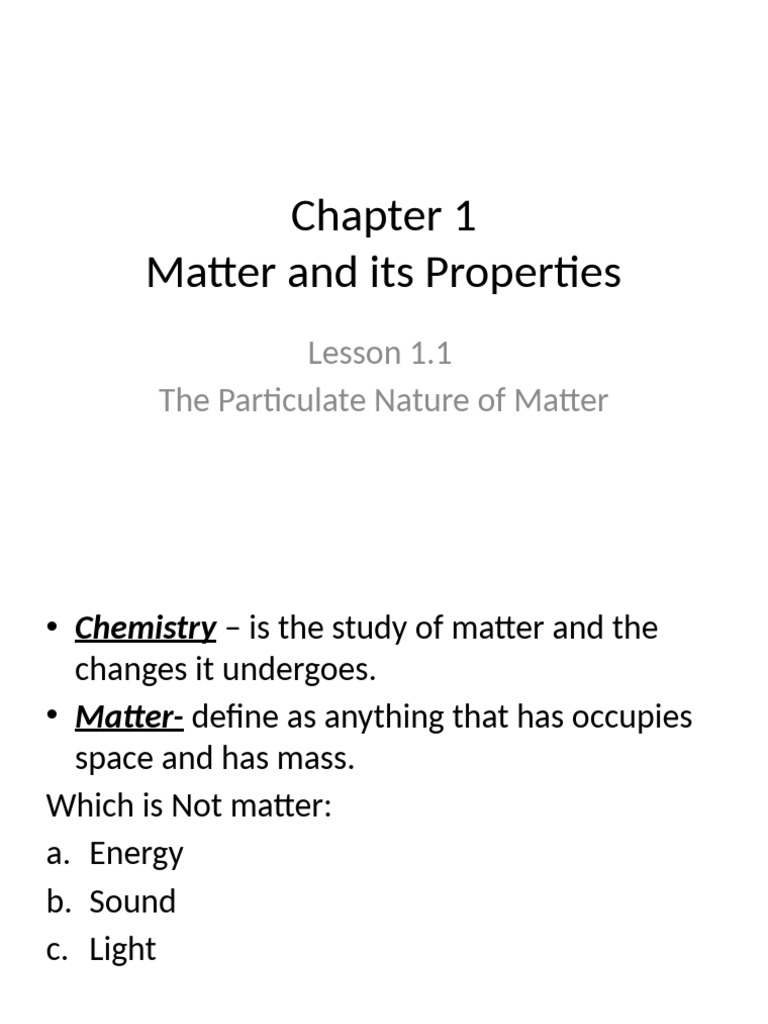 Chapter 1 Lesson 1.1 and 1.2 | PDF