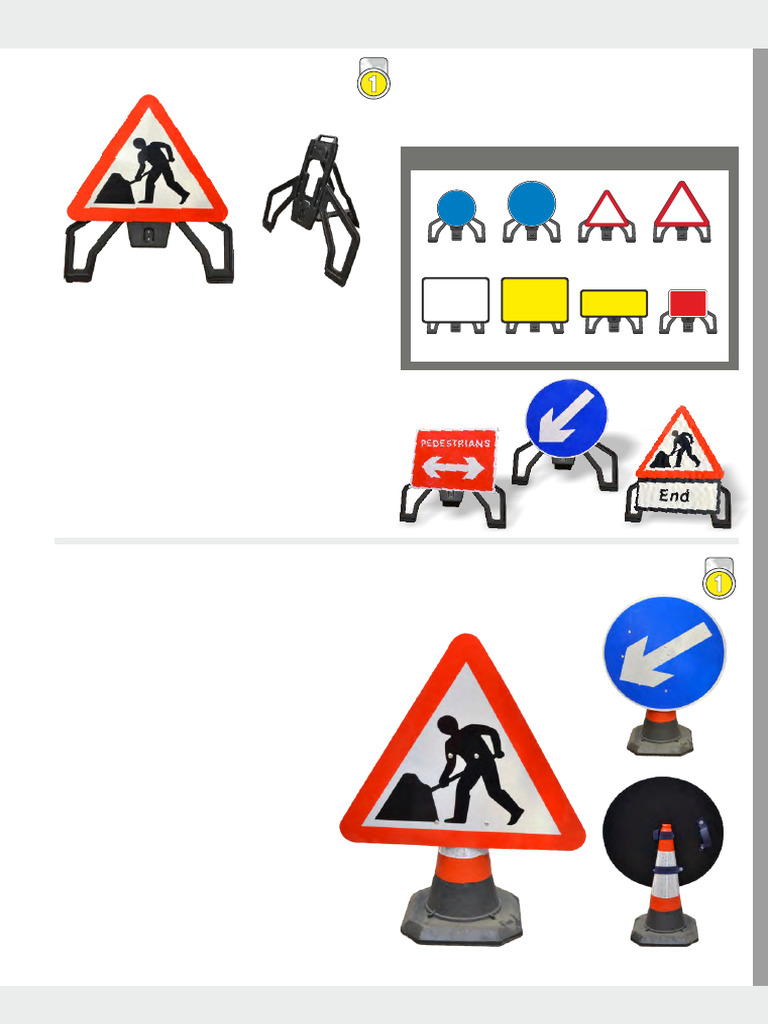 Alpha Road & Cone Signs Guide | PDF