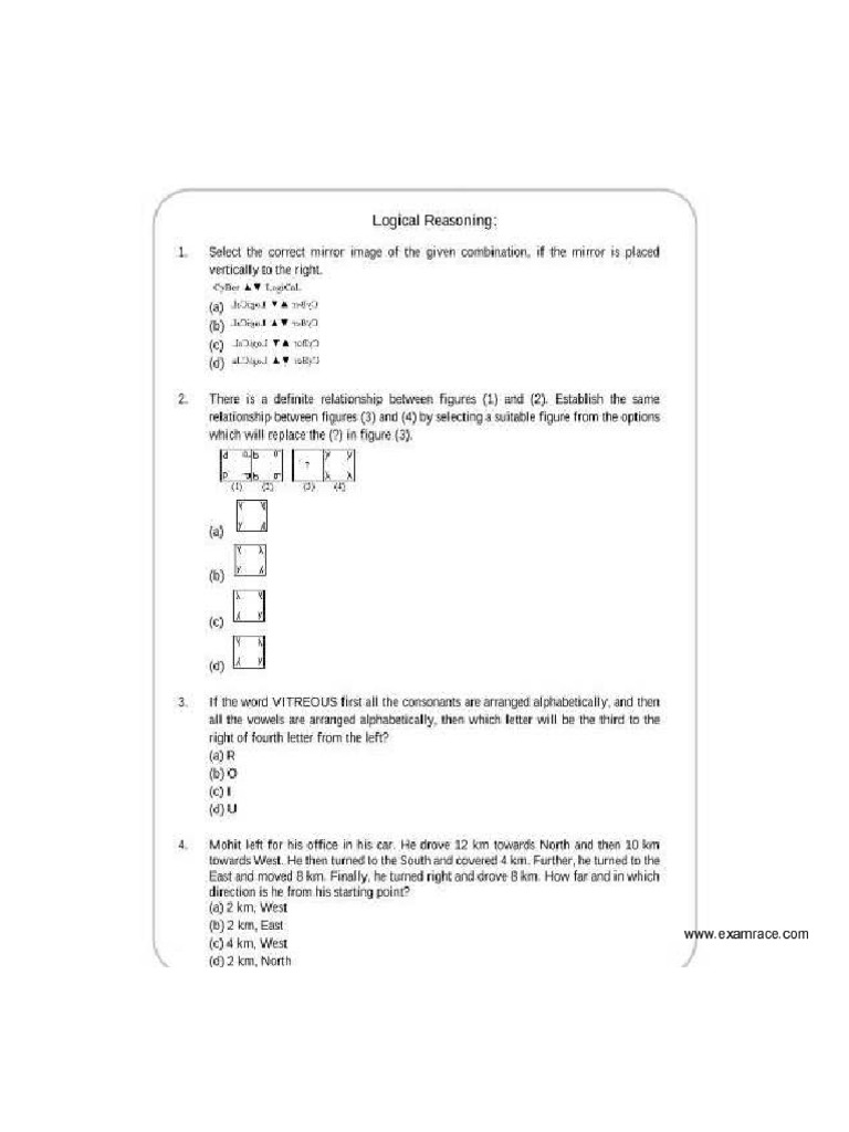 IMO Class 6 Paper 2015 | PDF