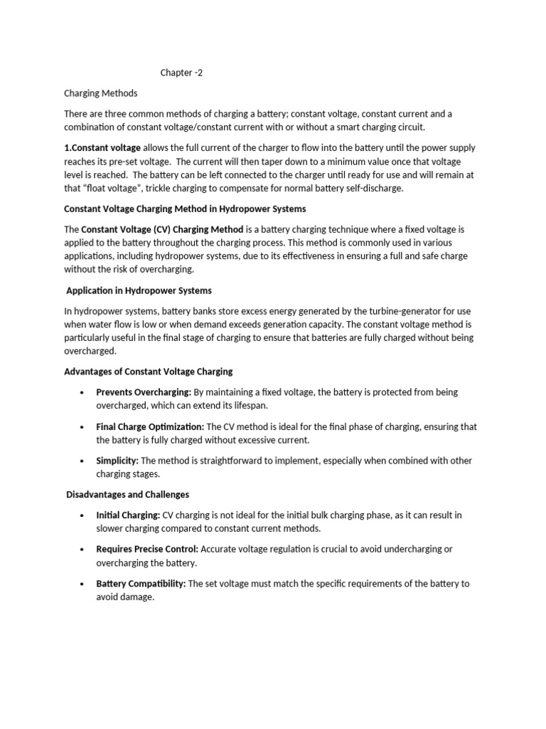 Chapter 2 Battey Charging | PDF | Power Inverter | Electric Power