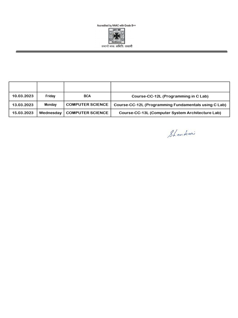 Bca & Csa 2022 | PDF