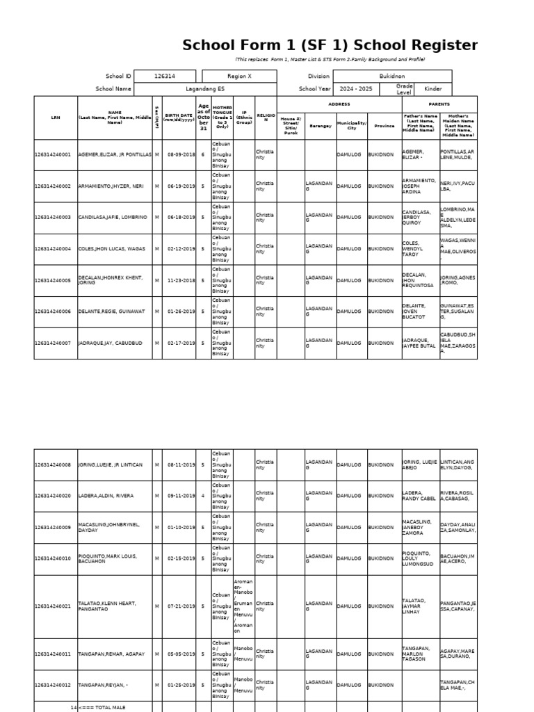 Sf1 2024 Kinder - Topaz | PDF
