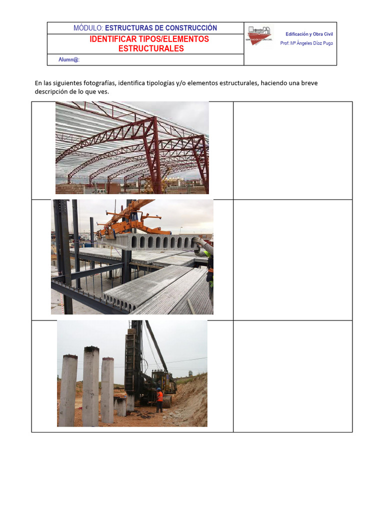 Identificación de Elementos Estructurales | PDF