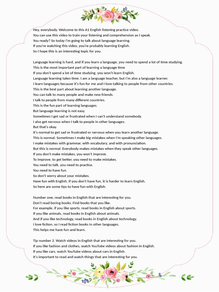 Simple Fresh Flower-WPS Office | PDF | English Language | Psycholinguistics