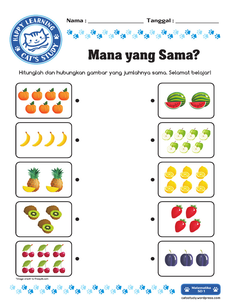 LK Mat TK Menghitung Gambar | PDF