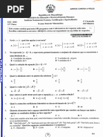 Exame de Matematica Ujc 2021 - 2022 - Ao | PDF