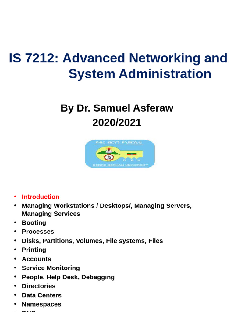 Samuel Last Final IS Advanced Networking and System Administration | PDF | Berkeley Software ...