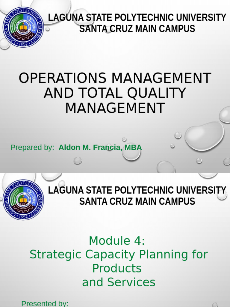 CBME 1 Module 4 LSPU | PDF | Forecasting | Supply Chain