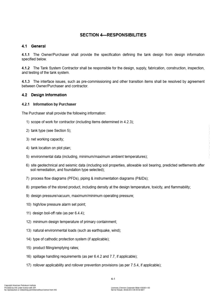 API 62 - Section 4 | PDF | Law