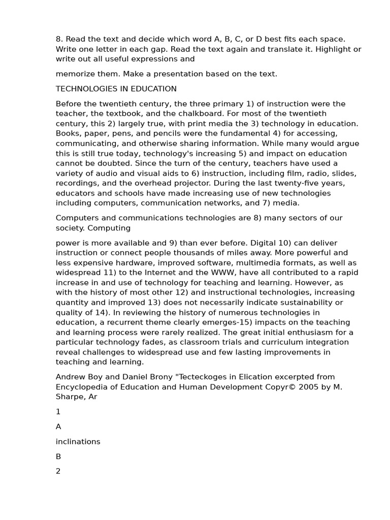 англ | PDF | Educational Technology | Multimedia