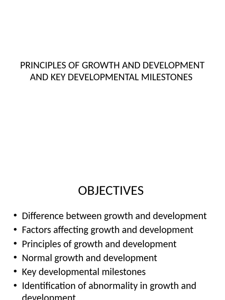 Growth and Development Milestones Guide | PDF | Lifestyle