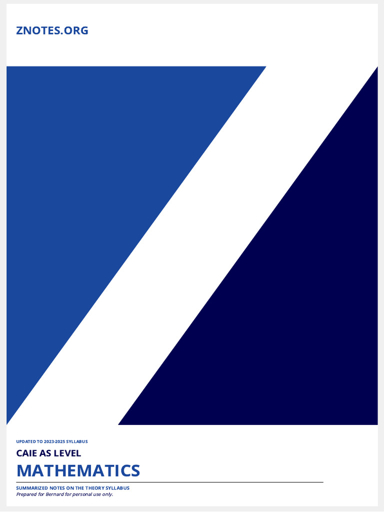 CAIE-AS Level-Mathematics Statistics | PDF | Quartile | Descriptive ...