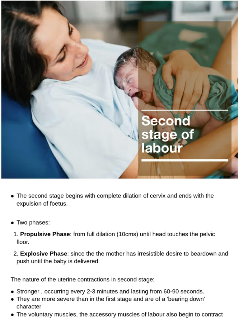 2ND STAGE | PDF | Childbirth | Anatomical Terms Of Motion