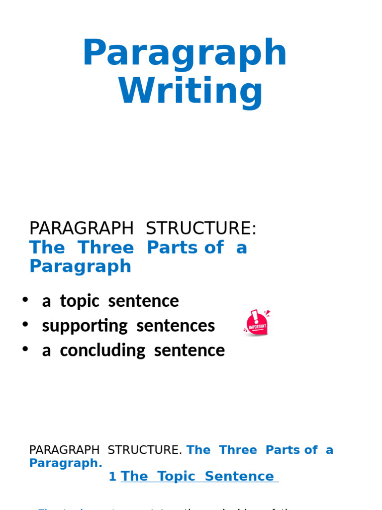 Paragraph Writing | PDF