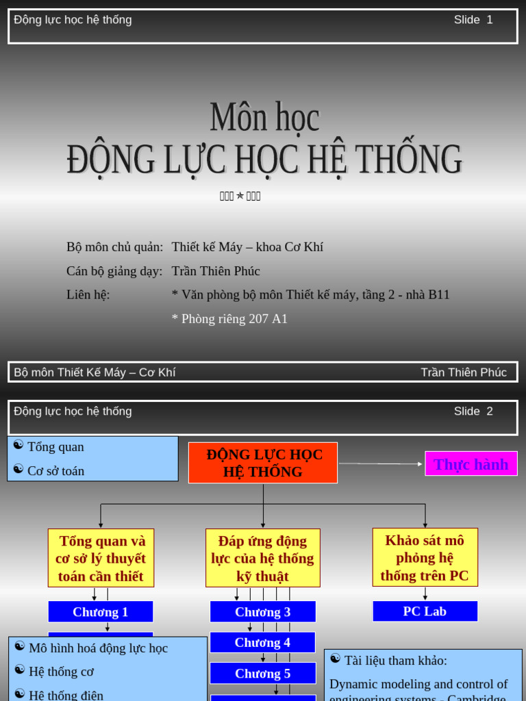 Dong Luc Hoc He Thong | PDF