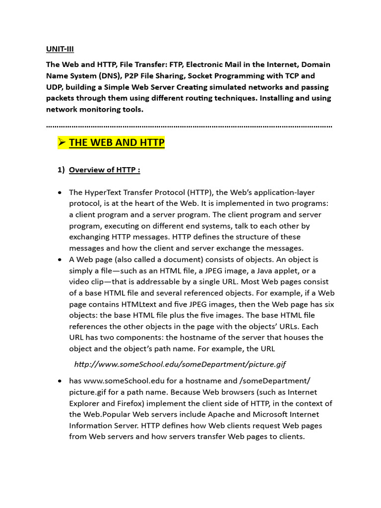 Advanced Computer Networks - Unit 3 | PDF | Domain Name System | Peer To Peer