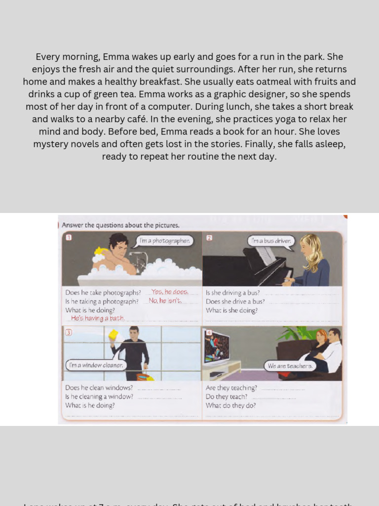 Lesson 6 (Present Simple and Cont - Ele) | PDF