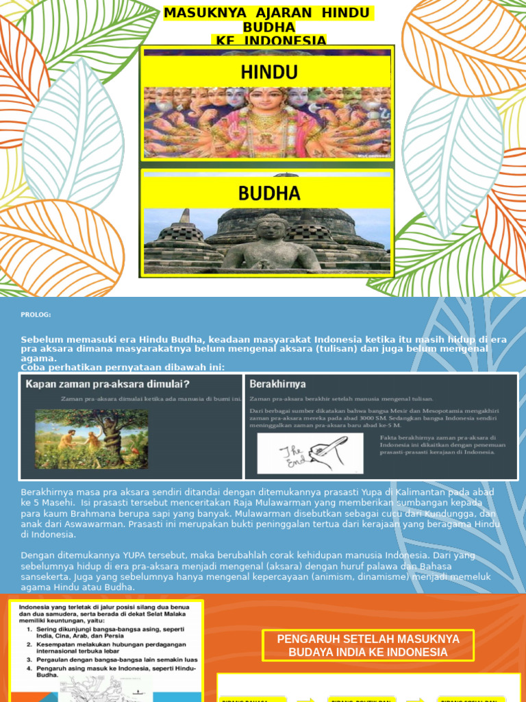Masuknya Ajaran Hindu Budha Dan Kerajaan | PDF