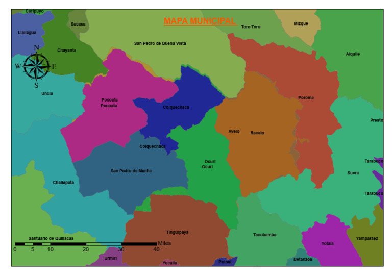 Mapa Municipal de Localidades en Bolivia | PDF
