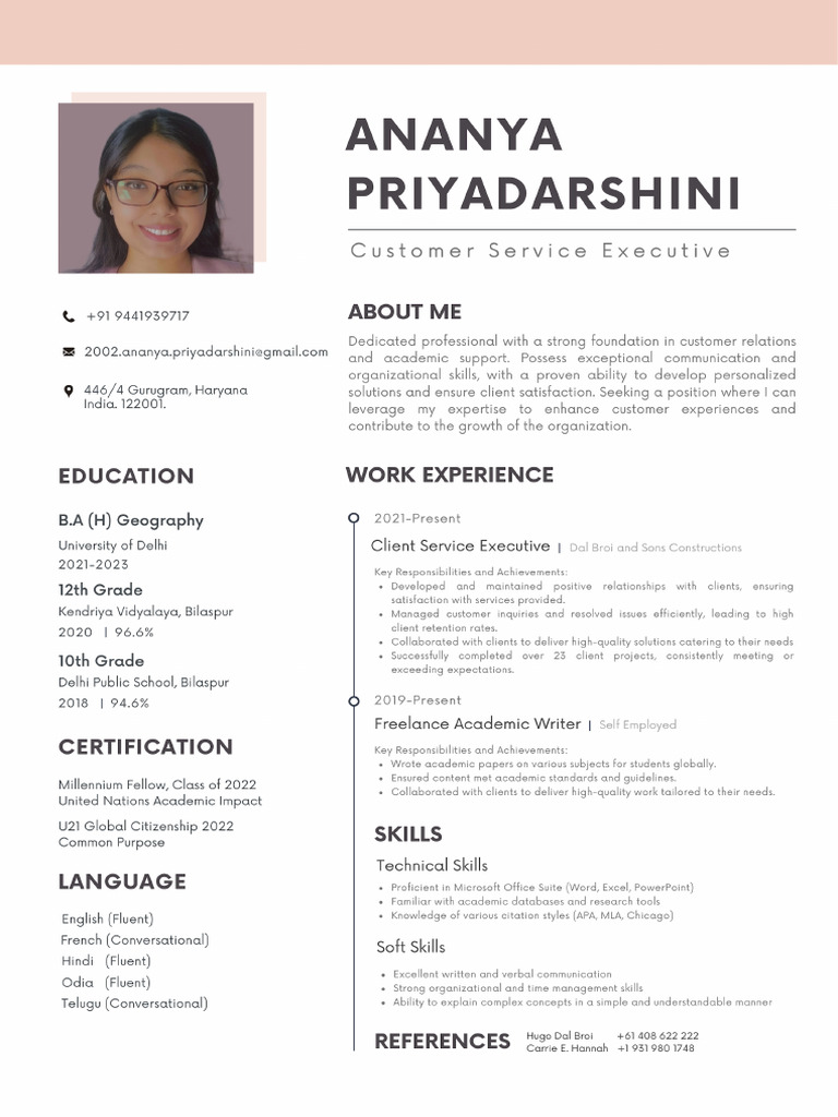 Ananya Resume 2 | PDF