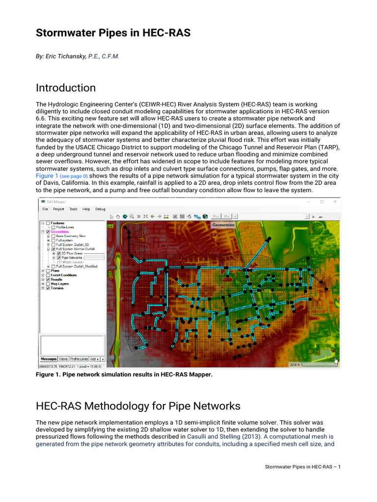 HEC RAS Pipes | PDF | Environmental Engineering | Civil Engineering