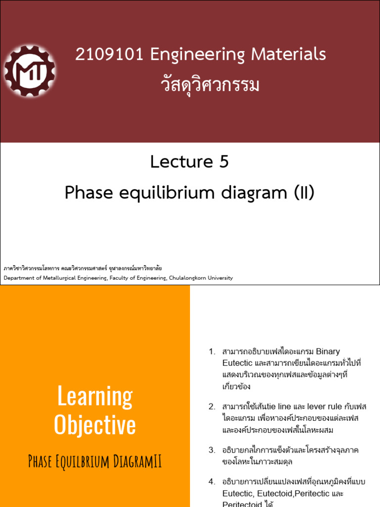 Lecture 5 Phase Equilibrium Diagram II-545641-16908570848628 | PDF