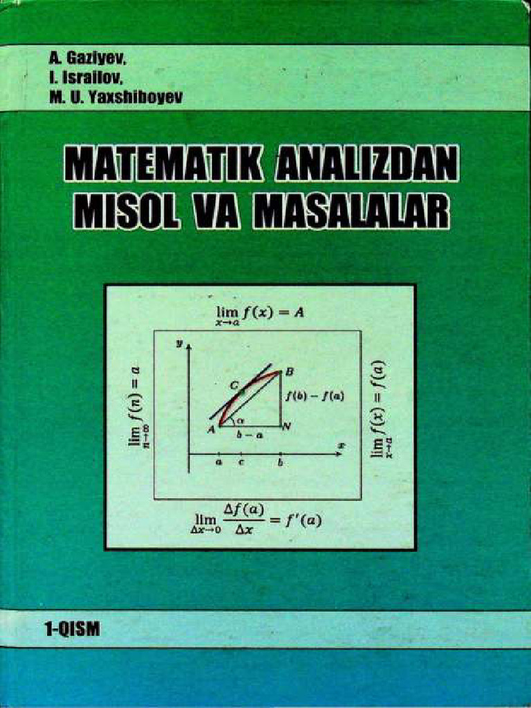 Matematik Analizdan Misol Va Masalalar. 2012 | PDF