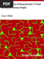 Importance of Being Earnest Script | PDF | The Importance Of Being Earnest