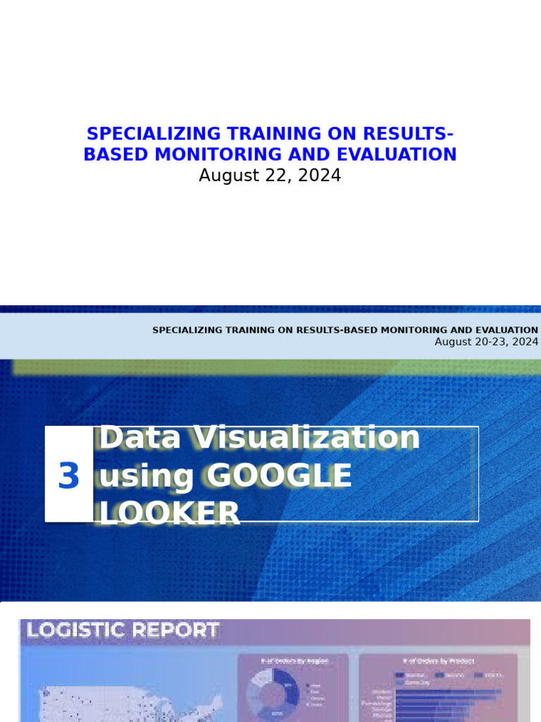 Google Looker Data Visualization Training | PDF