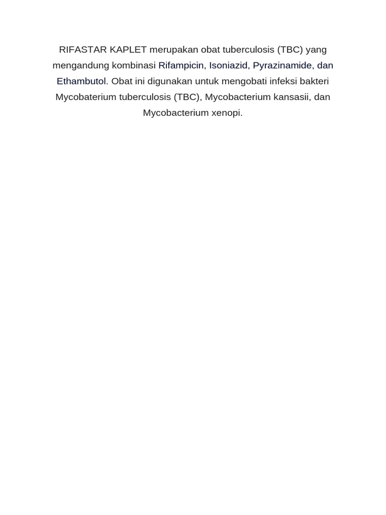 Rifastar Kaplet | PDF