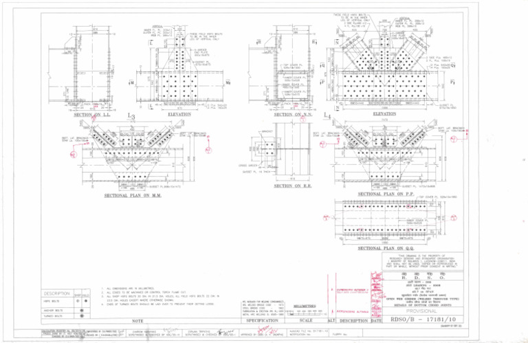 17181-10 (ALT-2) Details of Bottom Chord Joints | PDF