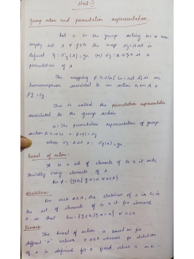 Group Action | PDF