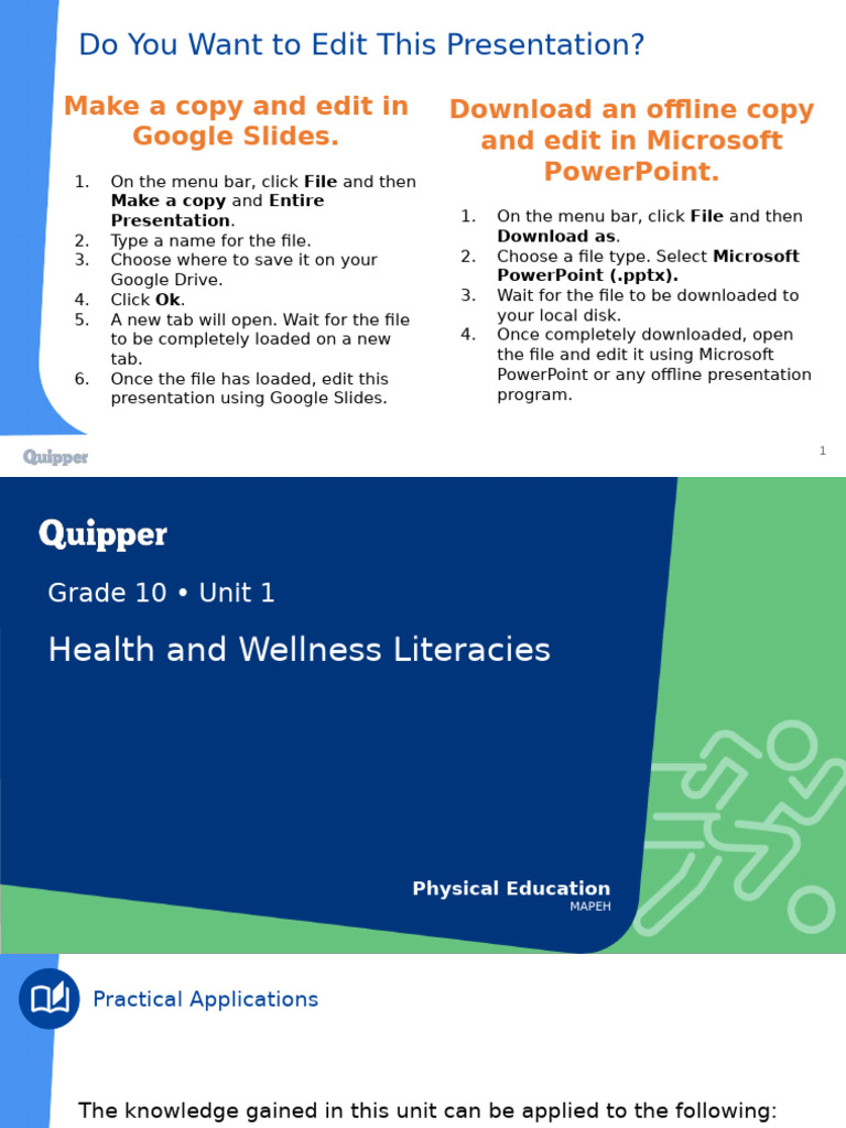 PE 10 Q1 0101 Physical Activity vs. Exercise PS 1 | PDF | Strength Training | Flexibility (Anatomy)