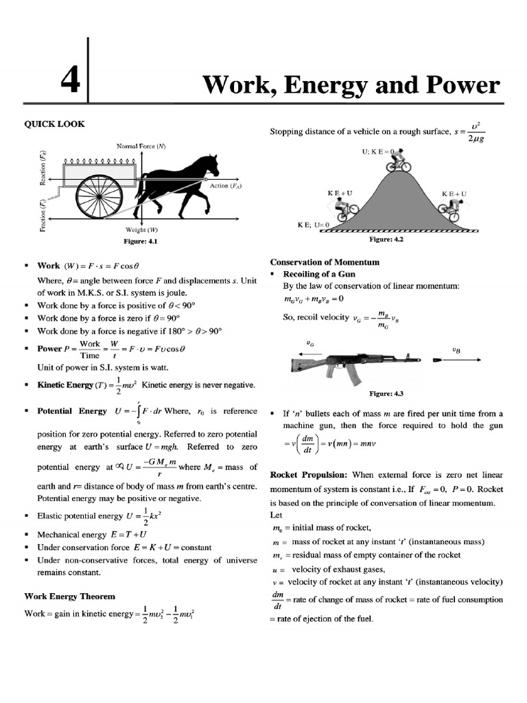 Work, Energy and Power | PDF