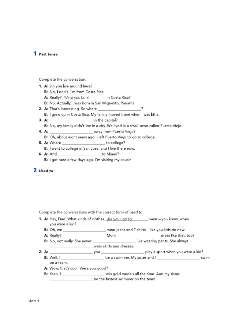 Interchange 2 Unit 1-2 - Watermarked | PDF