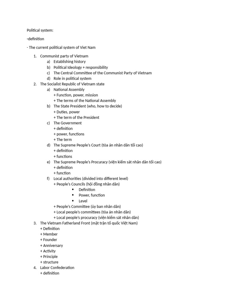 Political System | PDF