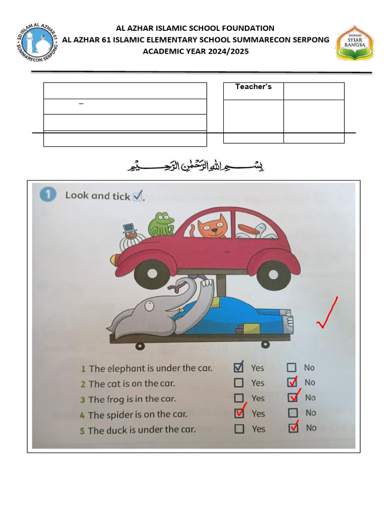 GRADE 1 HW UNIT 3 Done | PDF